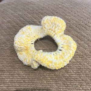 Accessories | Handmade Crochet Yellow Fluffy Scrunchie | Poshmark